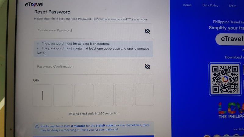 필리핀 이트래블 작성방법 가족등록 자녀 최신 eTravel 작성법 (24년 8월) : 네이버 블로그