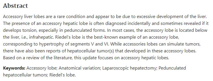 Accessory liver lobes : 네이버 블로그