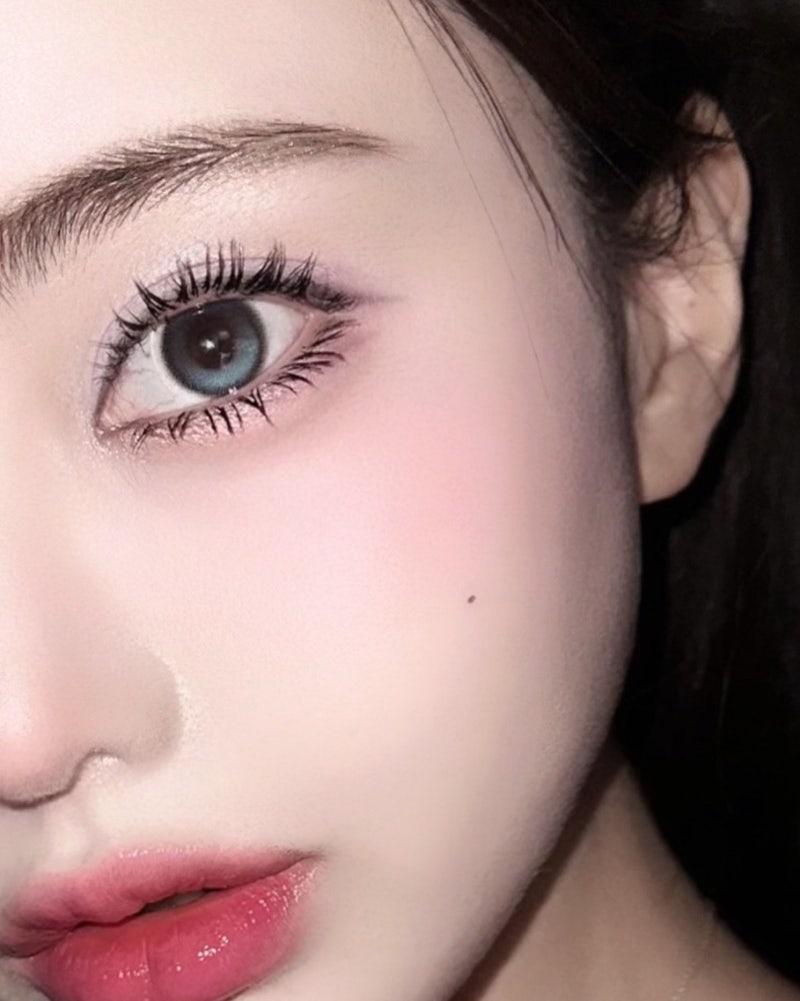 [렌즈리뷰] 렌블링 축고정렌즈 '퓨어블' 전색상 / 직경별 리뷰 (신상컬러포함) : 네이버 블로그