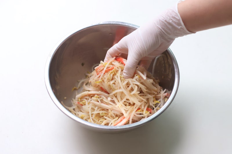크래미 숙주나물무침 만드는 법 숙주나물 맛살무침 게맛살 요리 네이버 블로그