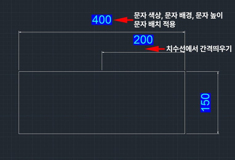 캐드 치수 스타일 설정하는 방법 네이버 블로그