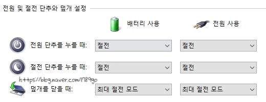 노트북 덮개 닫았을때 화면 덮어도 안꺼지게 하는법윈도우 11기준 네이버 블로그