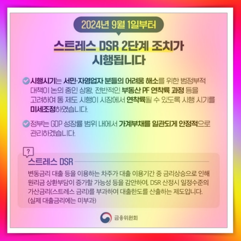 스트레스 DSR 2단계 9월1일부터 시행, 핵심정리 : 네이버 블로그