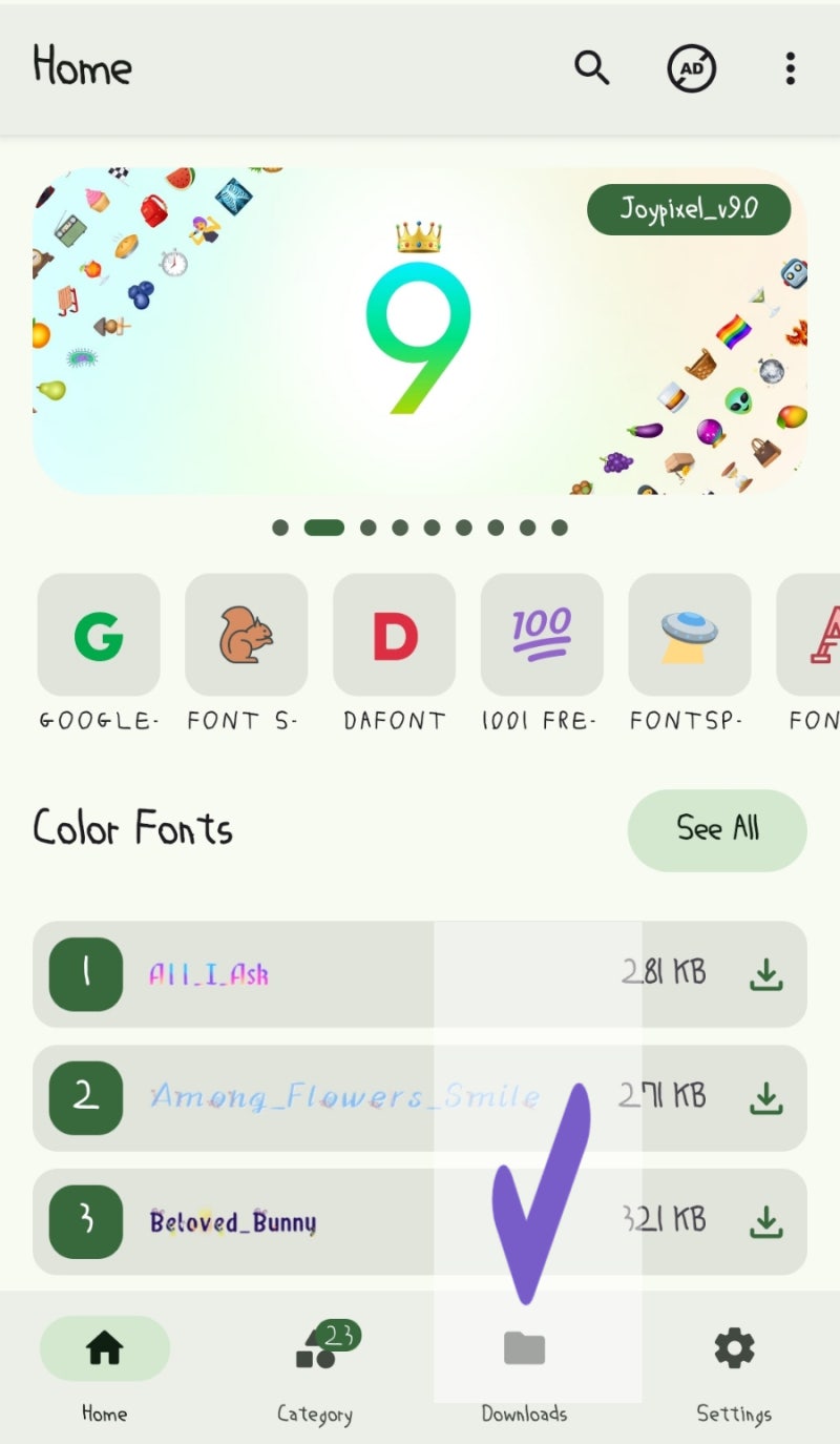 갤럭시 ttf폰트 무료적용방법, zFont3 어플 사용방법 : 네이버 블로그