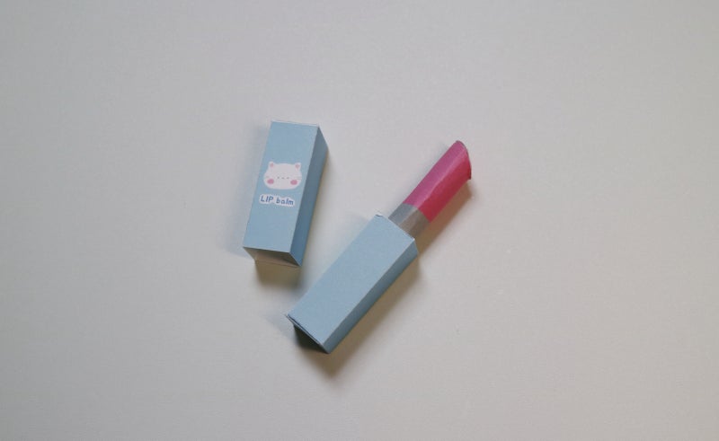 종이로 만들기 화장품 세트 (립밤, 핸드크림,쿠션) 무료도안 : 네이버 블로그