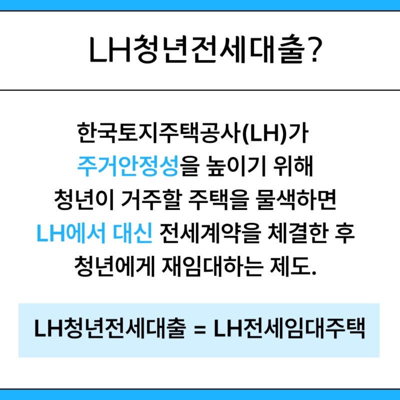 2024 Lh전세자금대출청년 유형 조건 신청방법 총정리 네이버 블로그