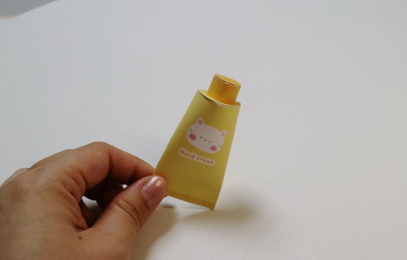 종이로 만들기 화장품 세트 (립밤, 핸드크림,쿠션) 무료도안 : 네이버 블로그