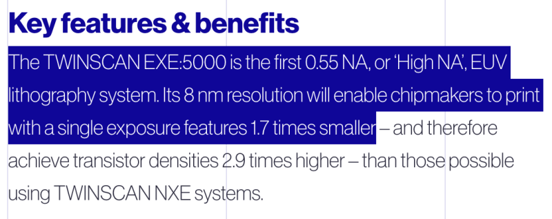 High NA EUV란? Numerical Aperture란? ASML TWINSCAN EXE: 5000 : 네이버 블로그