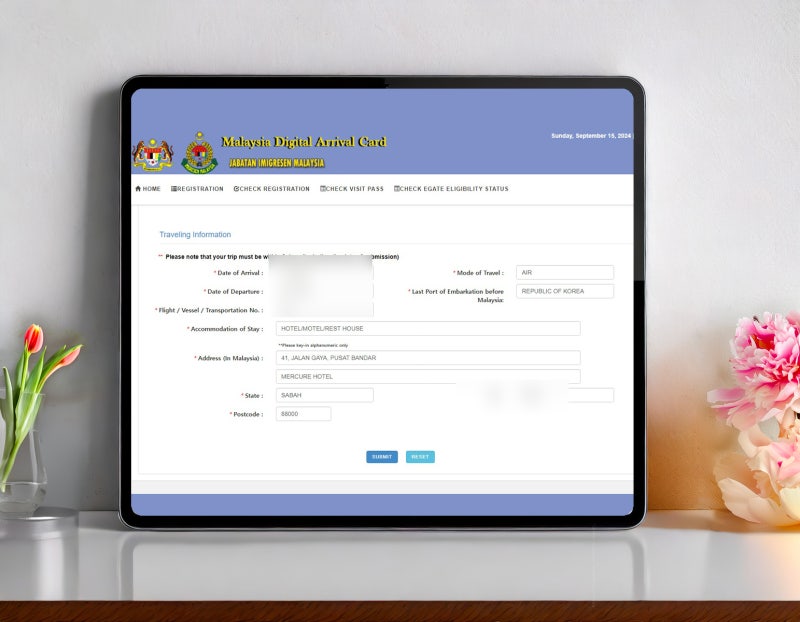코타키나발루 입국신고서 MDCA 작성 방법, 입국심사, 면세한도 : 네이버 블로그