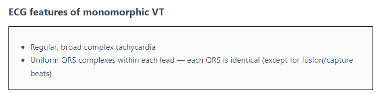 Polymorphic VT (심실빈맥)와 monomorphic VT의 구분 : Uniform, Identical (비슷한 ...