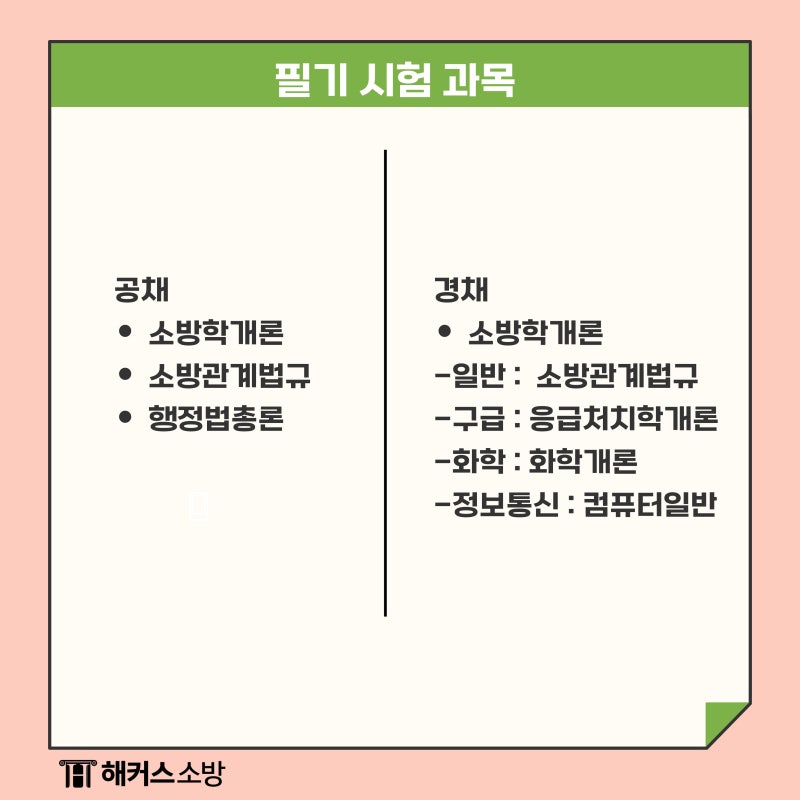 소방공무원 종류 공채 경채 응시자격 경력 조건 네이버 블로그