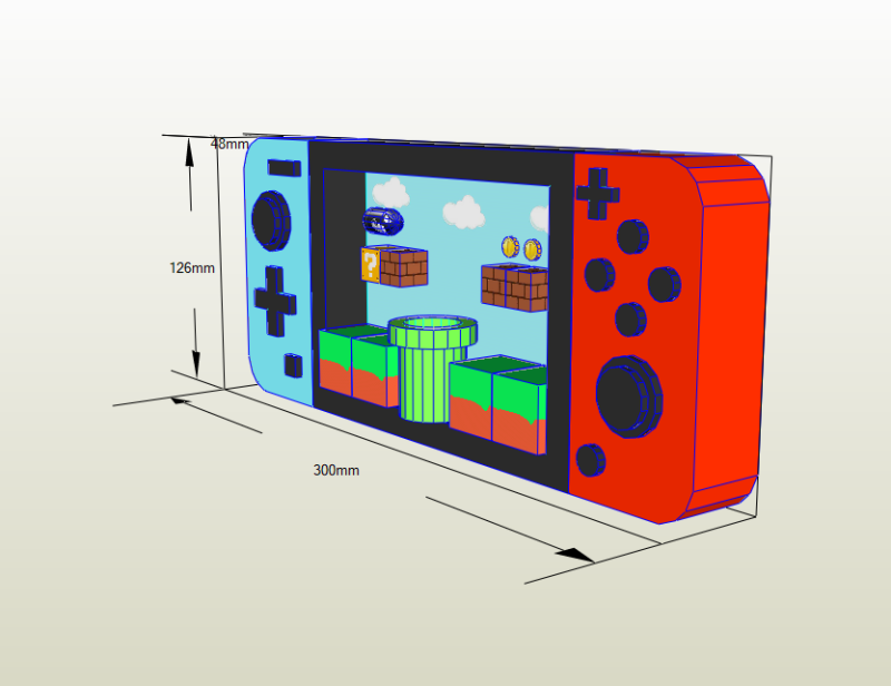 닌텐도 슈퍼마리오 디오라마 3D 게임 만들기 종이모형 무료 도안 종이모형하는남자 : 네이버 블로그
