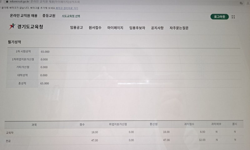 초수 미술 임용고시 1차 합격 수기 임고 초수 합격 하는 법 1~2월 인강선택 필기법 단권화 생활패턴 마음가짐