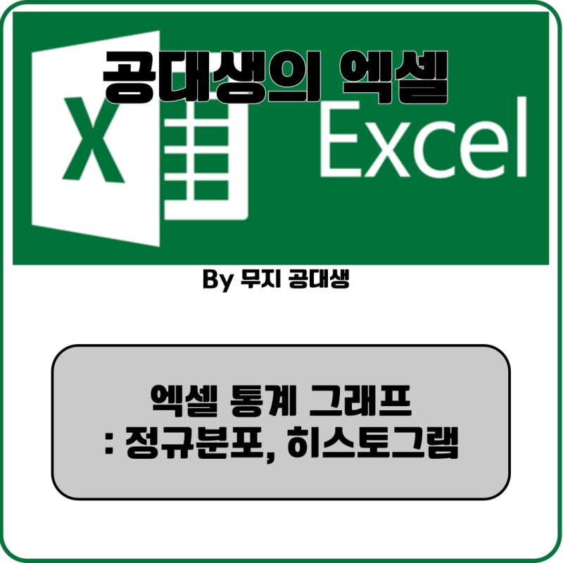 엑셀 통계 그래프 만들기 정규분포 그래프 히스토그램 네이버 블로그