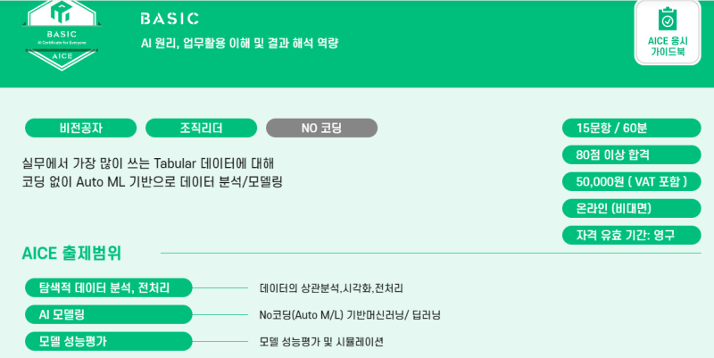AICE BASIC 생생한 시험후기(공부방법) : 네이버 블로그