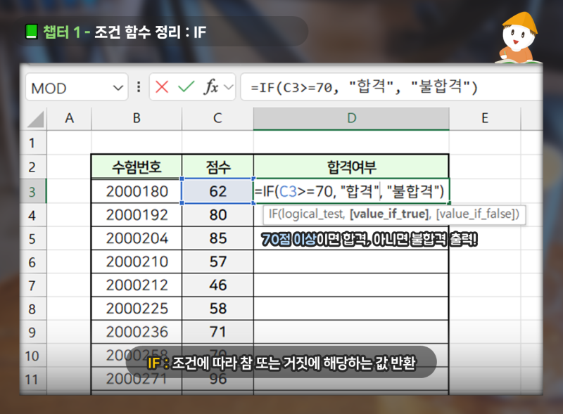엑셀 조건 함수 정리 If Ifs Countif Countifs 네이버 블로그