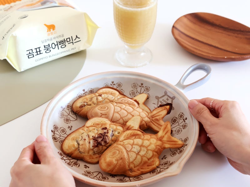 집에서 미니 붕어빵 만들기 곰표 붕어빵믹스 네이버 블로그