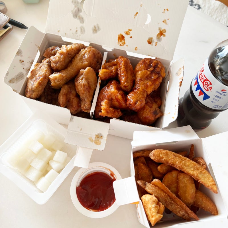 교촌치킨 반반오리지날 웨지감자 세트 기프티콘 주문 네이버 블로그