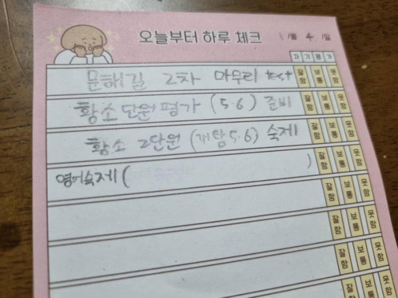 황소수학 입학 한 달 후기 미션과 확인학습 복습기록표 작성 네이버 블로그