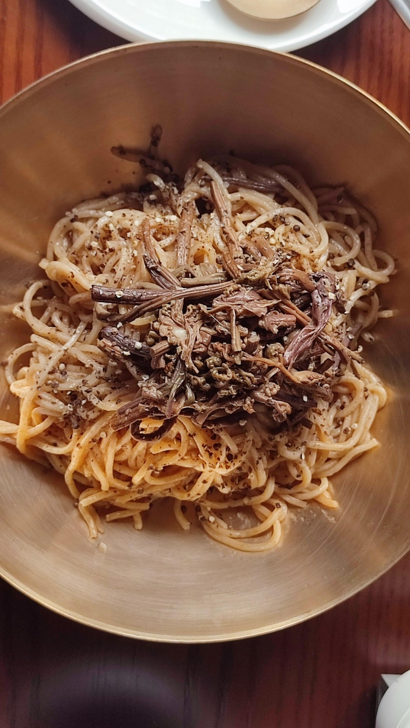 077쪽 미쉐린 1스타 윤서울 김도윤 셰프의 면 전문 레스토랑 압구정역맛집 면서울 네이버 블로그