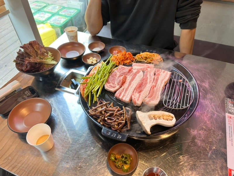 고품집 신도림본점 미나리 고사리 콩나물 김치 푸짐하게 오겹살 목살 항정살 제대로 먹는 신도림맛집 네이버 블로그