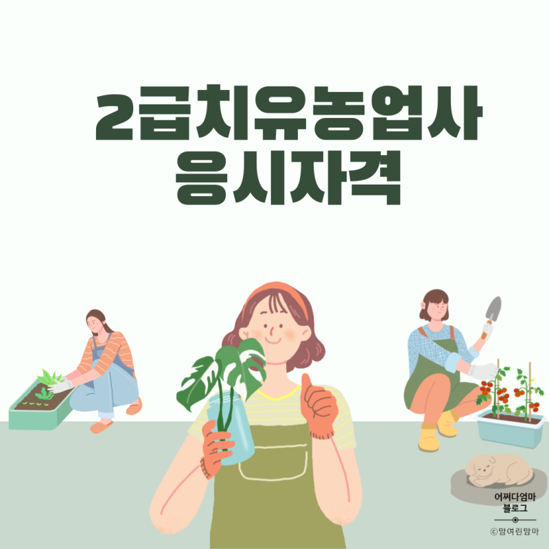 치유농업사 자격증 2급 응시자격 알아보기 네이버 블로그