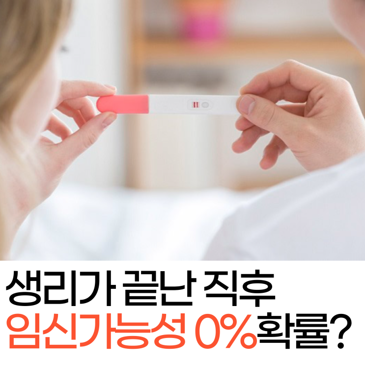 생리가 끝난 직후 임신 가능성은 임신확률 0생리주기 배란주기 배란일 계산법