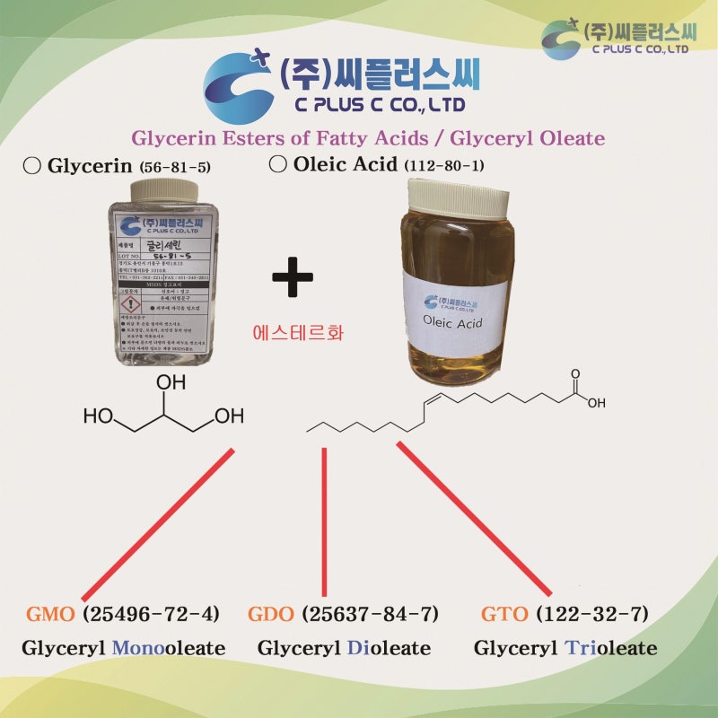 GMO/GDO/GTO/Glyceryl Monooleate,Dioleate,Trioleate/올레인산/글리세릴올레이트/글리세린 ...