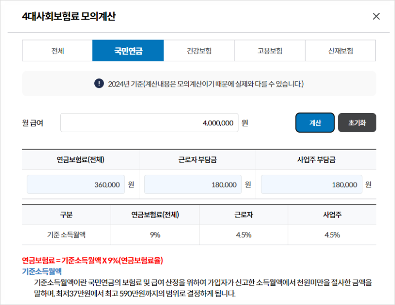 2024년 국민연금 인상 상한액 하한액 인상과 기준소득월액 확인 네이버 블로그