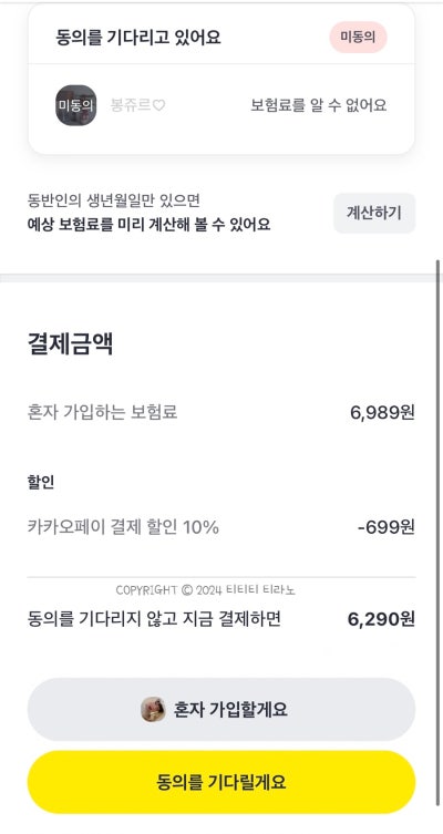 카카오페이 해외 여행자보험 추천 동반인 포함 할인 환급 비용 네이버 블로그