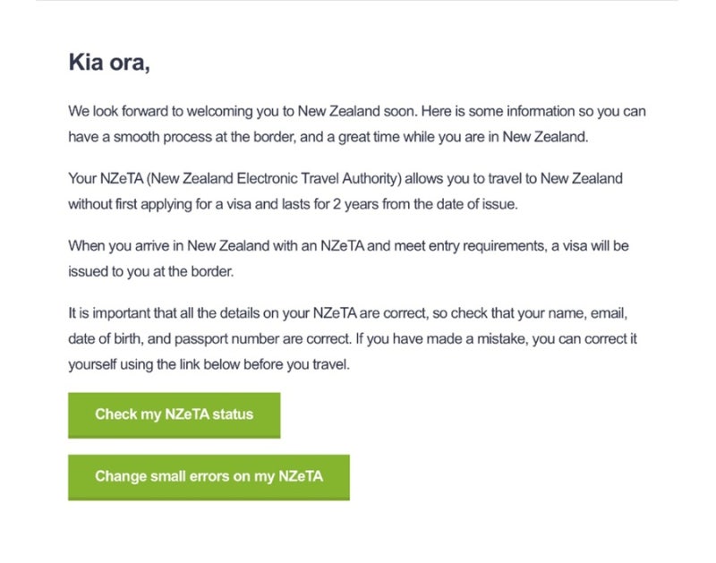 뉴질랜드 여행 준비 : 전자여행허가증 NZeTA 신청 방법 및 승인 기간 : 네이버 블로그