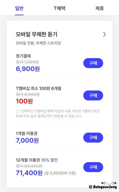 FLO]플로 요금제 알아보기+SKT 할인요금제 : 네이버 블로그