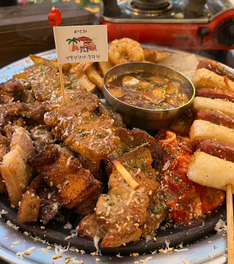 [부산 캠핑 고기집] 분위기 좋고,편하게 고기 구워나오는 ‘낙화’ : 네이버 블로그