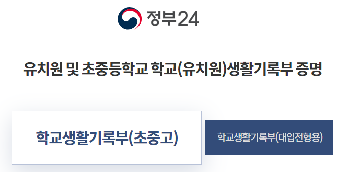 생기부 조회 출력 방법 나이스 정부24 이용 확인 인쇄하는 법 네이버 블로그