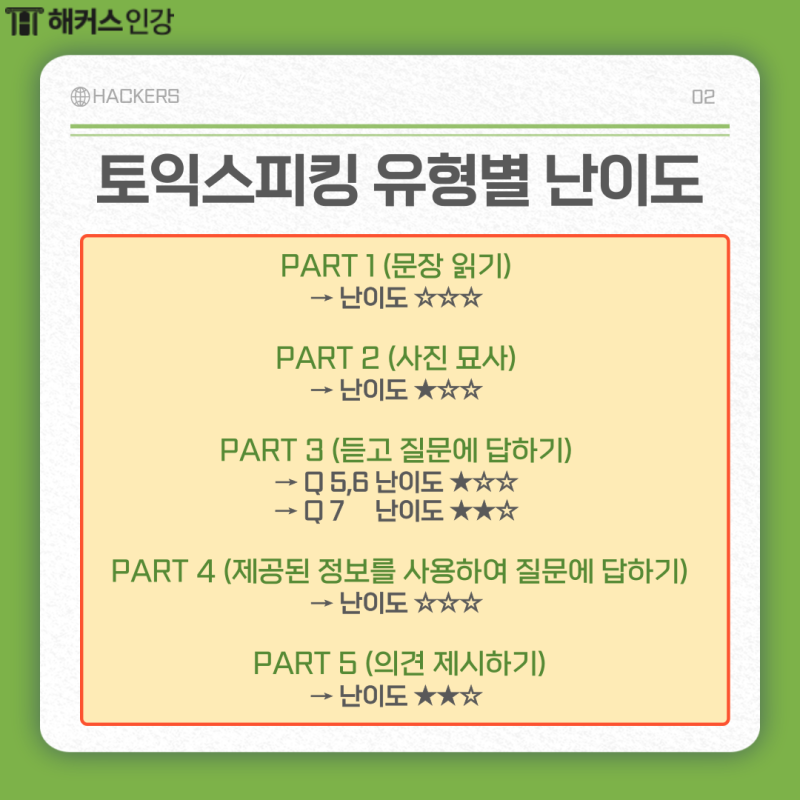 토익스피킹 시험 시간 & 유형별 난이도 (+토스 레벨5 IM2 후기) : 네이버 블로그