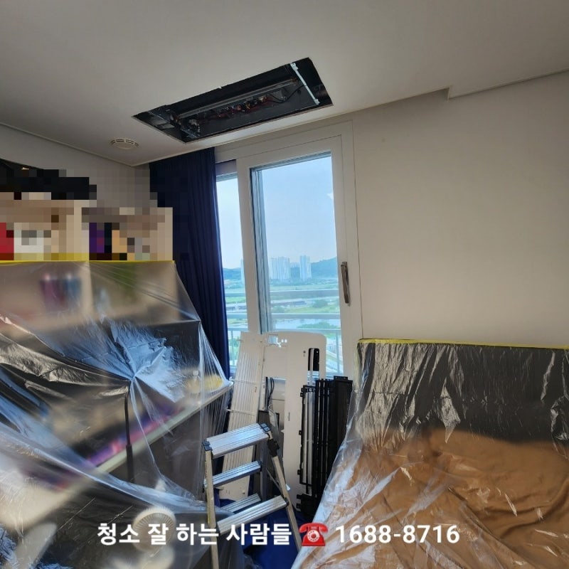 연수구 송도 더샵 마스터뷰아파트 천장형 시스템 에어컨청소 굿엔터크린 네이버 블로그
