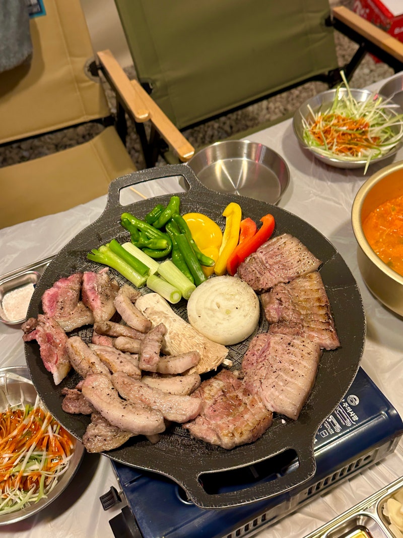 시흥 캠핑식당 도심속그릴 바베큐 놀러 온 분위기 네이버 블로그