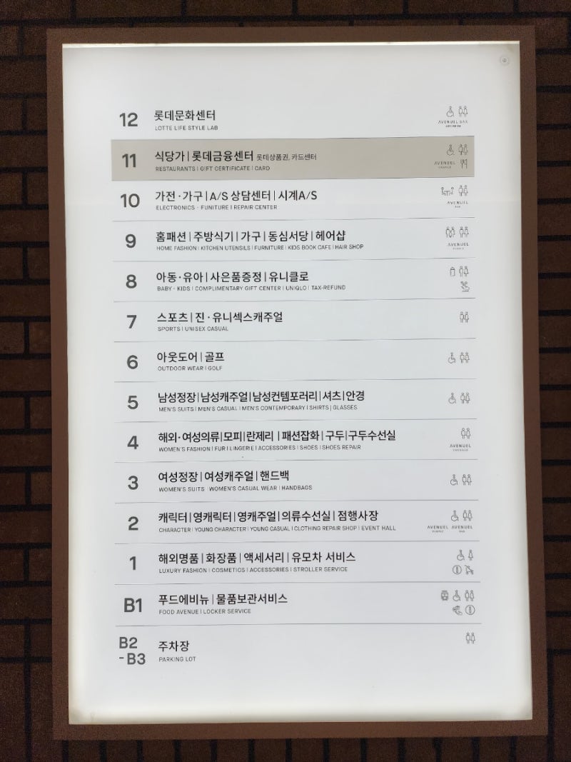 잠실 롯데백화점 쇼핑 층별매장안내 네이버 블로그