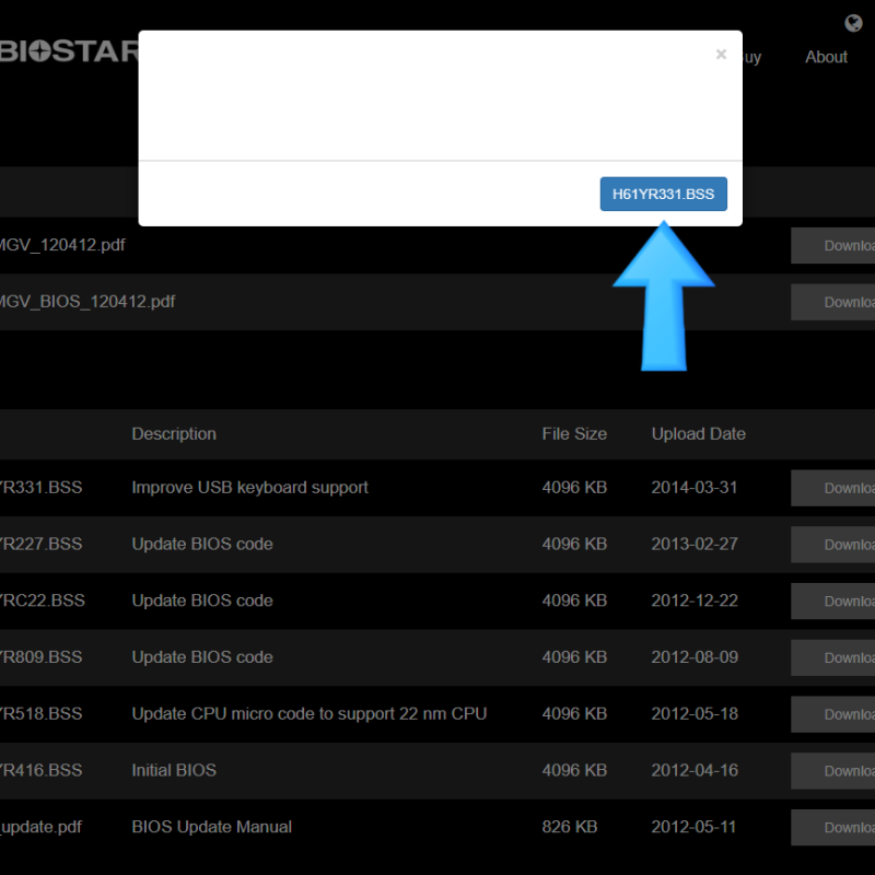 Biostar H61MGV 메인보드 바이오스 업데이트 업그레이드 방법, 후기 (바이오스타 BIOS Update 프로그램 ...