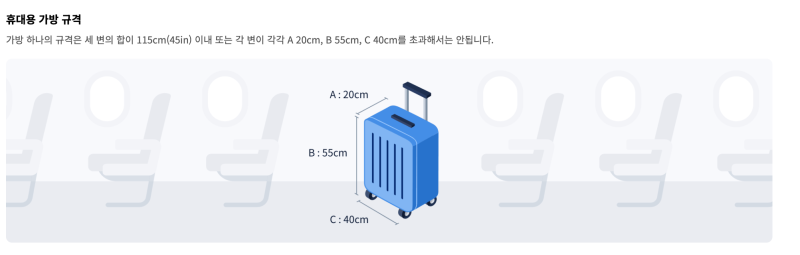 대한항공 국제선 수화물 규정 무게 추가 총정리 네이버 블로그