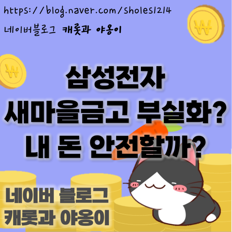 삼성전자 사내은행 새마을금고 안전할까 자금 안전성 예금자 보호 자산 건전성 자본 비율 예적금 가입 고민 새마을금고