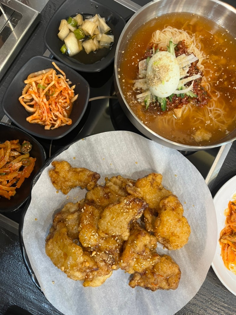 공주 신관동 맛집 꿔바로우도 맛있는 목화밀면and양꼬치 네이버 블로그
