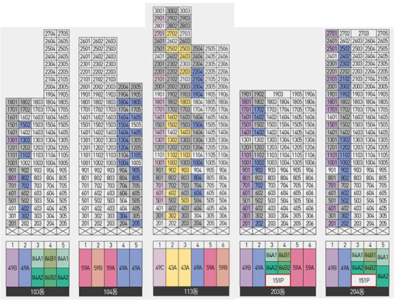 [메이플자이] 평면도 및 유상옵션 분석 (2) - 49A, 49B, 49C, 49D : 네이버 블로그