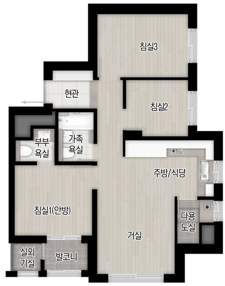 [메이플자이] 평면도 및 유상옵션 분석 (2) - 49A, 49B, 49C, 49D : 네이버 블로그