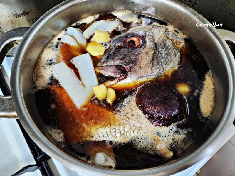 참돔요리 생선간장조림 도미조림 도미머림조림 레시피 도미는 버릴게없다 네이버 블로그