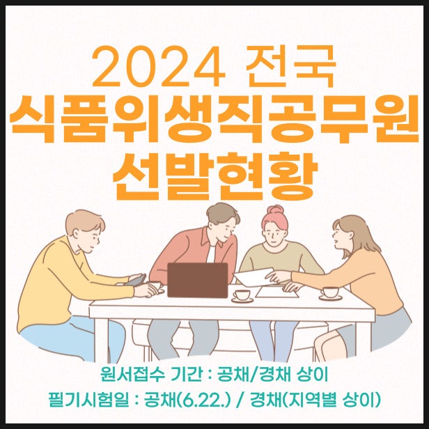 2024년 전국 지방별 식품위생직공무원 시험공고 선발인원 및 시험일정 확인지방 및 교육청 네이버 블로그
