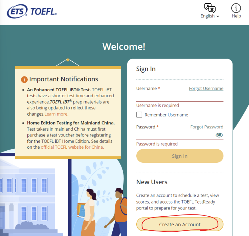 토플 접수 토플toefl 회원 가입 및 시험 등록 방법 A To Z 네이버 블로그