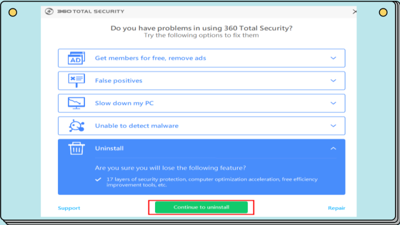 360 total security 프로그램 제거하는 방법 : 네이버 블로그