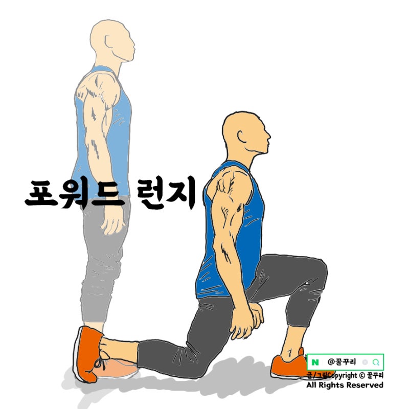 런지 자세 Top 4 효과 총정리사이드런지 크로스런지 방법 네이버 블로그