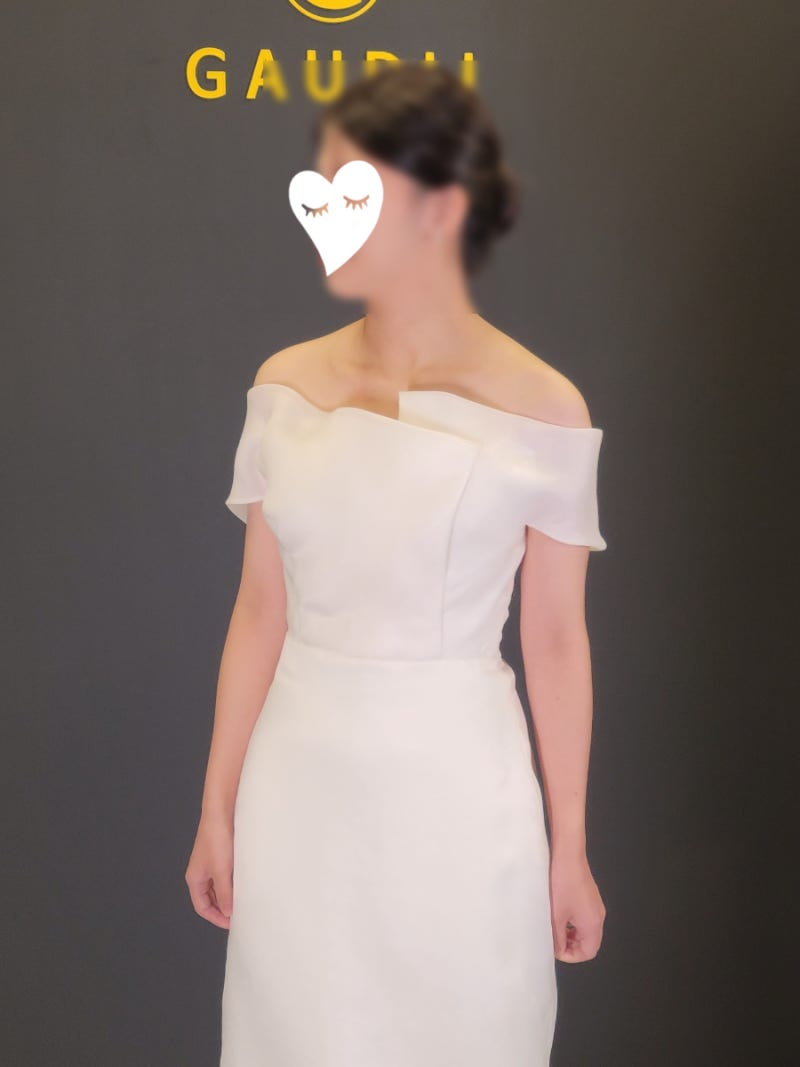 로브드케이 아테네슬림 오프숄더 오간자 실크 본식 2부 드레스 Ft 가우디 웨딩 가봉 네이버 블로그